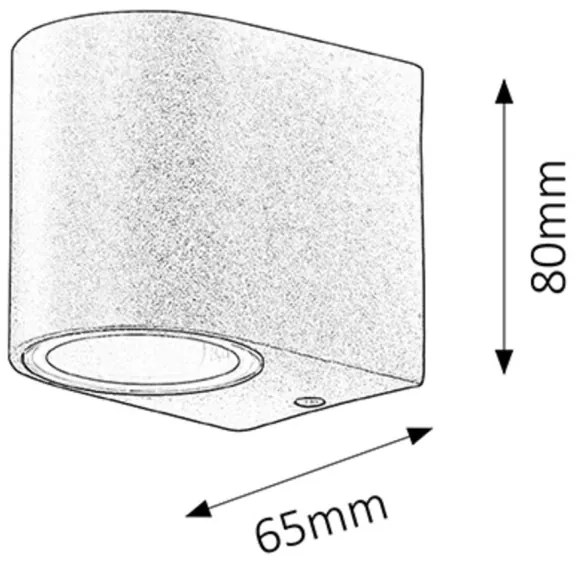 Rabalux 8029 - Venkovní nástěnné svítidlo CHILE 1xGU10/35W/230V IP44