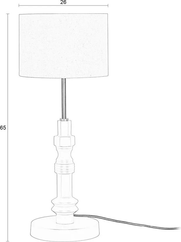 Stolní lampa v terakotové barvě (výška 65 cm) Totem – Zuiver