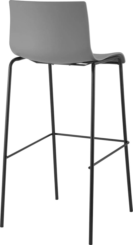 Barová židle Hoover čtyřnohá konstrukce černá konstrukce – šedá