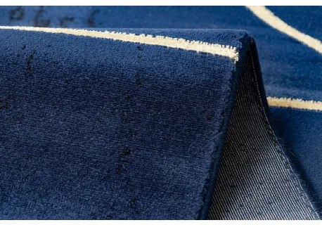 koberec EMERALD výhradní 1012 glamour, stylový geometrický tmavě modr velikost 160x220 cm | krásné koberce cz