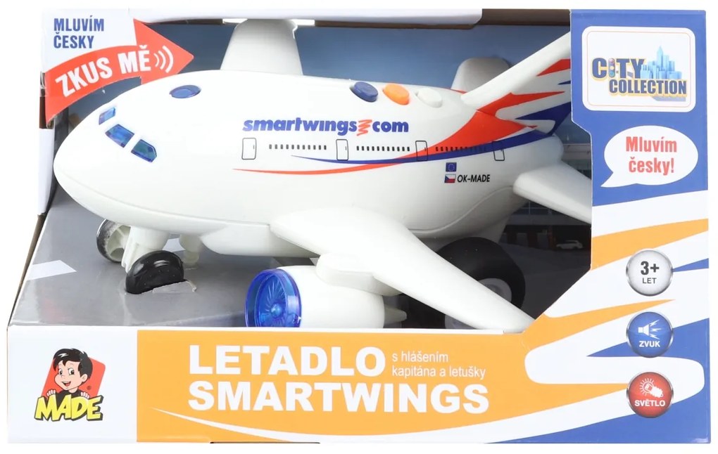 Letadlo Smartwings s hlášením kapitána a letušky 20 cm