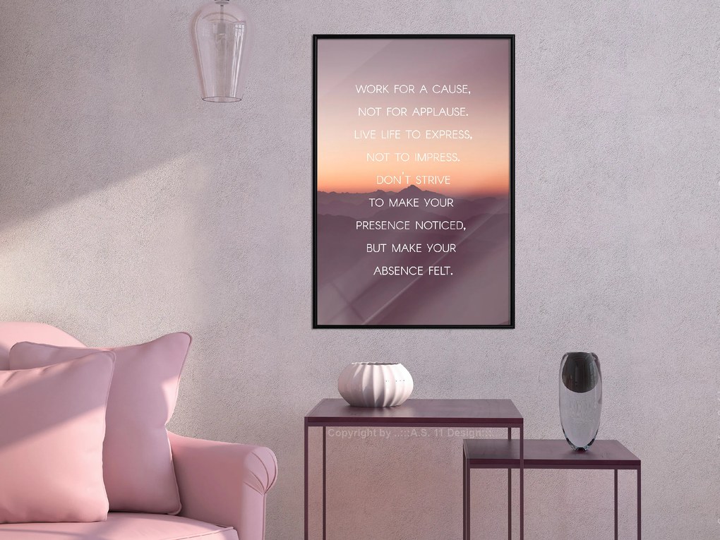 Artgeist Good Advice Velikosti (šířkaxvýška): 40x60, Finální vzhled: Černý rám