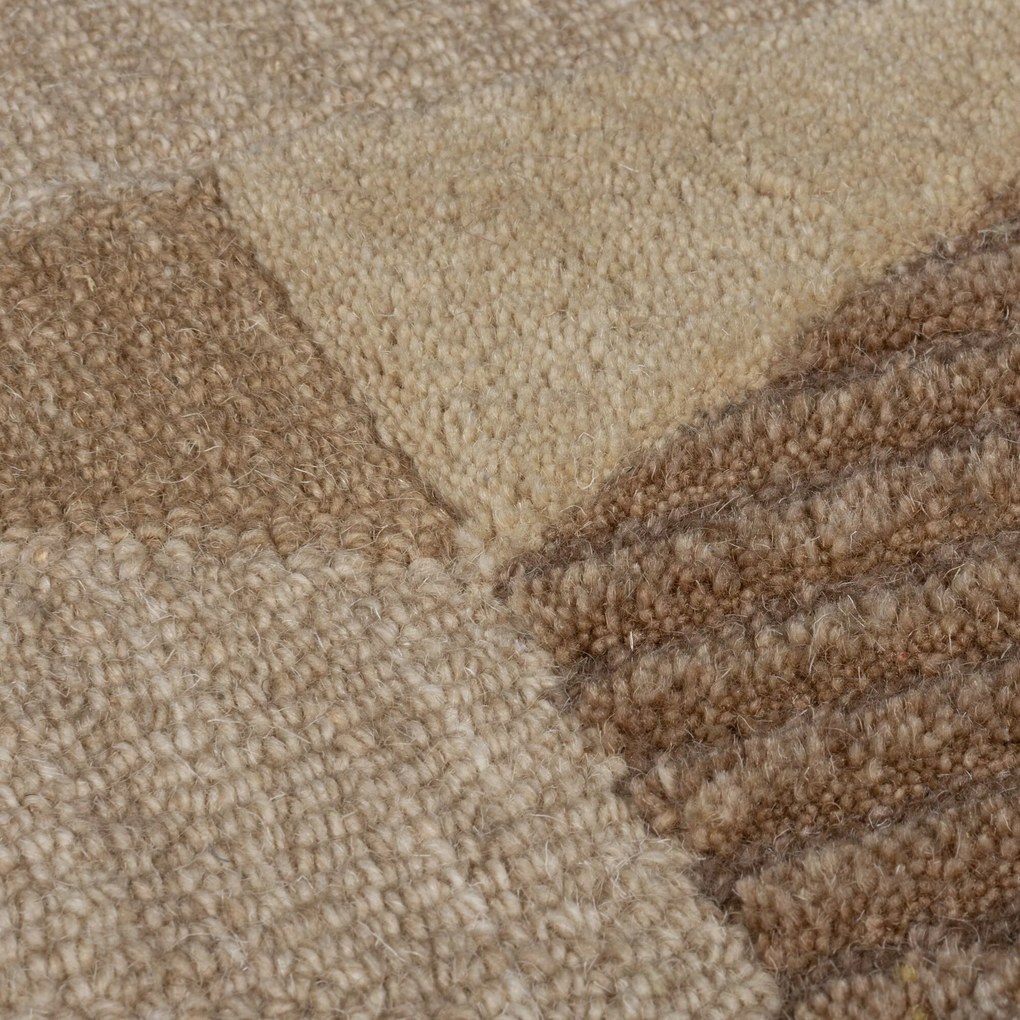 Flair Rugs, Kusový koberec Moda Asher Natural, 120x170, hnědá, chodba / předsíň