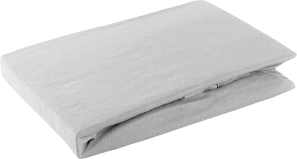 ELASTICKÉ JERSEY PROSTĚRADLO 200X220 CM, VÝŠKA 30 CM ŠEDÁ