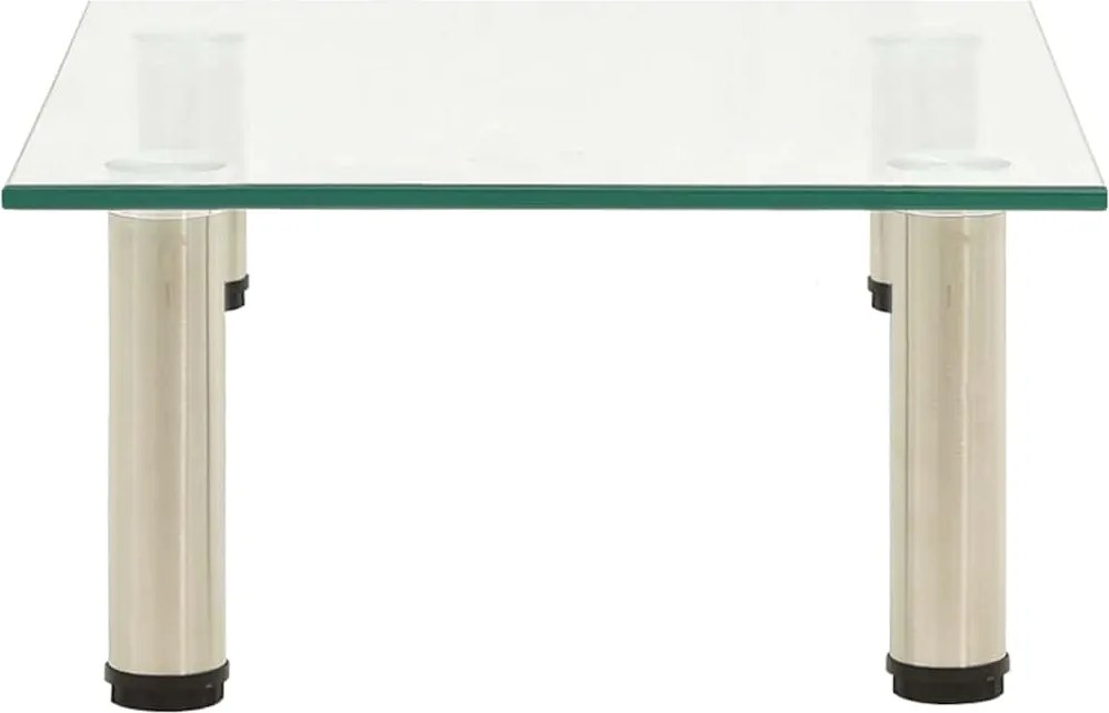 TV stolek průhledný 40 x 35 x 17 cm tvrzené sklo 322760