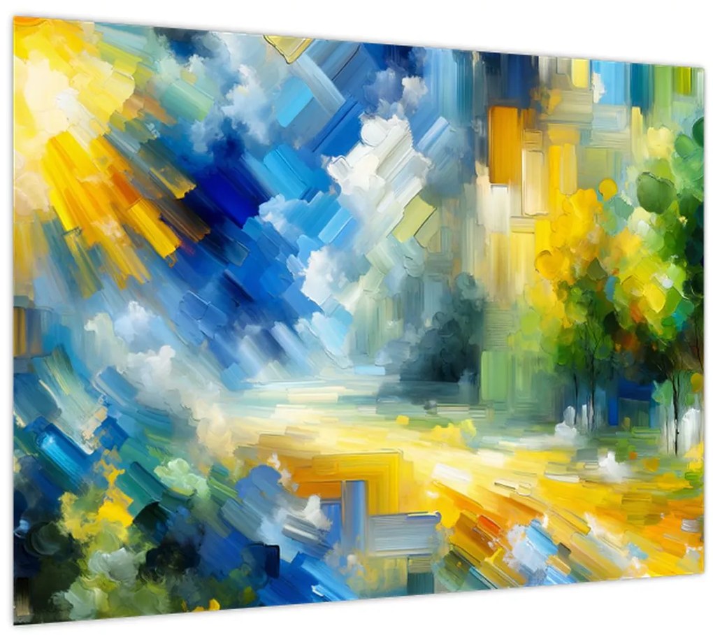 Obraz - Abstraktní slunečný den (70x50 cm)