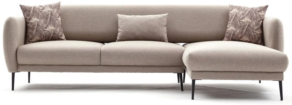 Hanah Home Rohová pohovka VENUS krémová pravá 825BLC2764