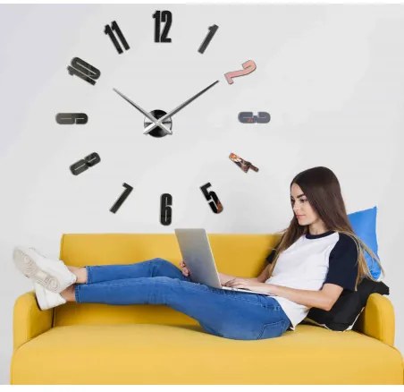 Moderní 3D nástěnné hodiny – Elegantní doplněk do interiéru I SENTOP 12S041