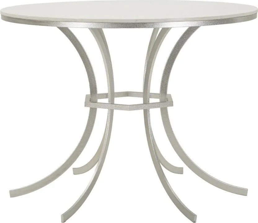 Designový jídelní stůl Nagendra 100 cm stříbrný