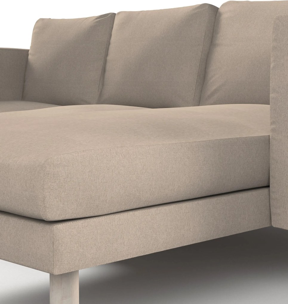 Potah na pohovku IKEA Norsborg 3-místná se šezlongem barva béžová látka pletený vzor