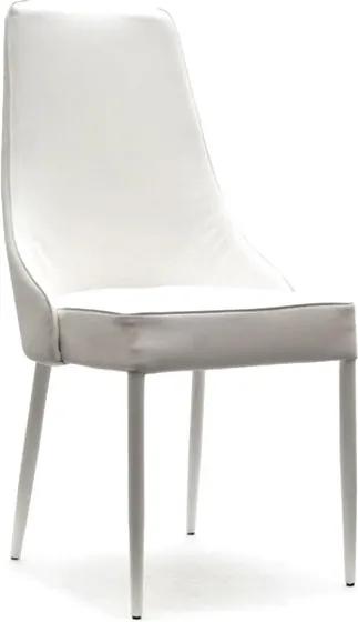 design4life Čalouněná jídelní židle LAZO Bílá