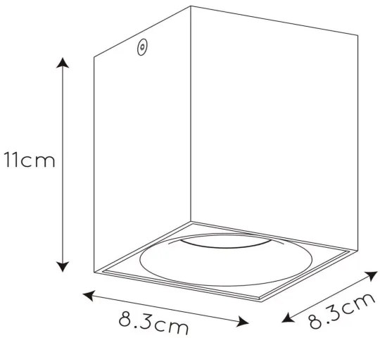 Lucide 09913/05/36 - LED Stmívatelné bodové svítidlo BENTOO 1xGU10/5W/230V šedá