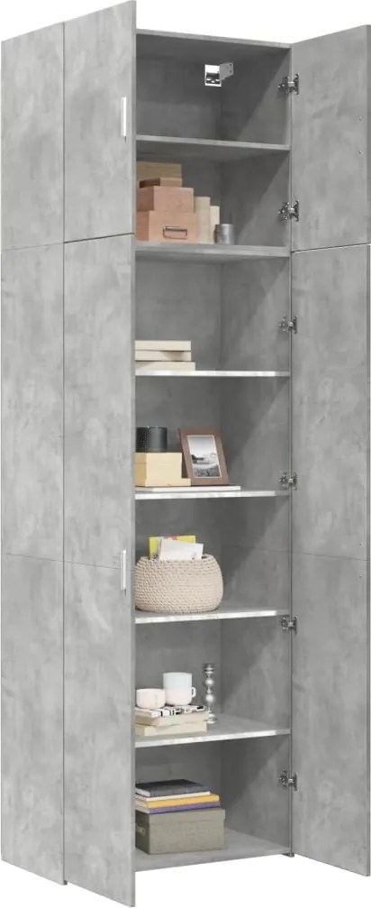Skříň highboard betonově šedá 80x42,5x249 cm kompozitní dřevo 3281367