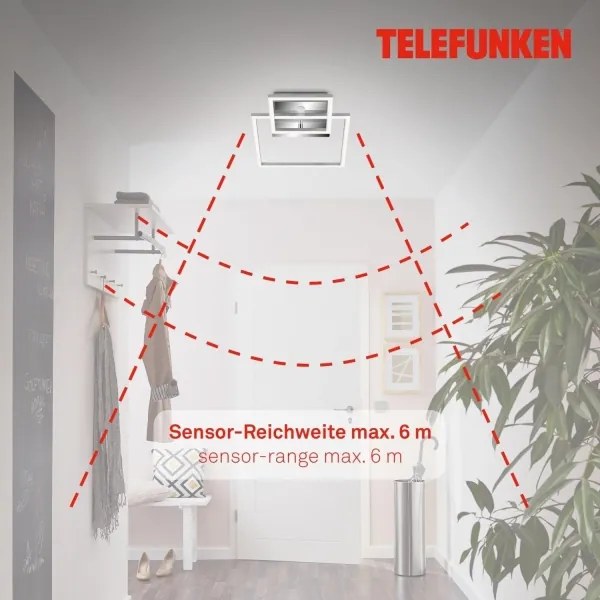 Telefunken 318608TF - LED Stropní svítidlo se senzorem FRAME LED/17W/230V 3000K