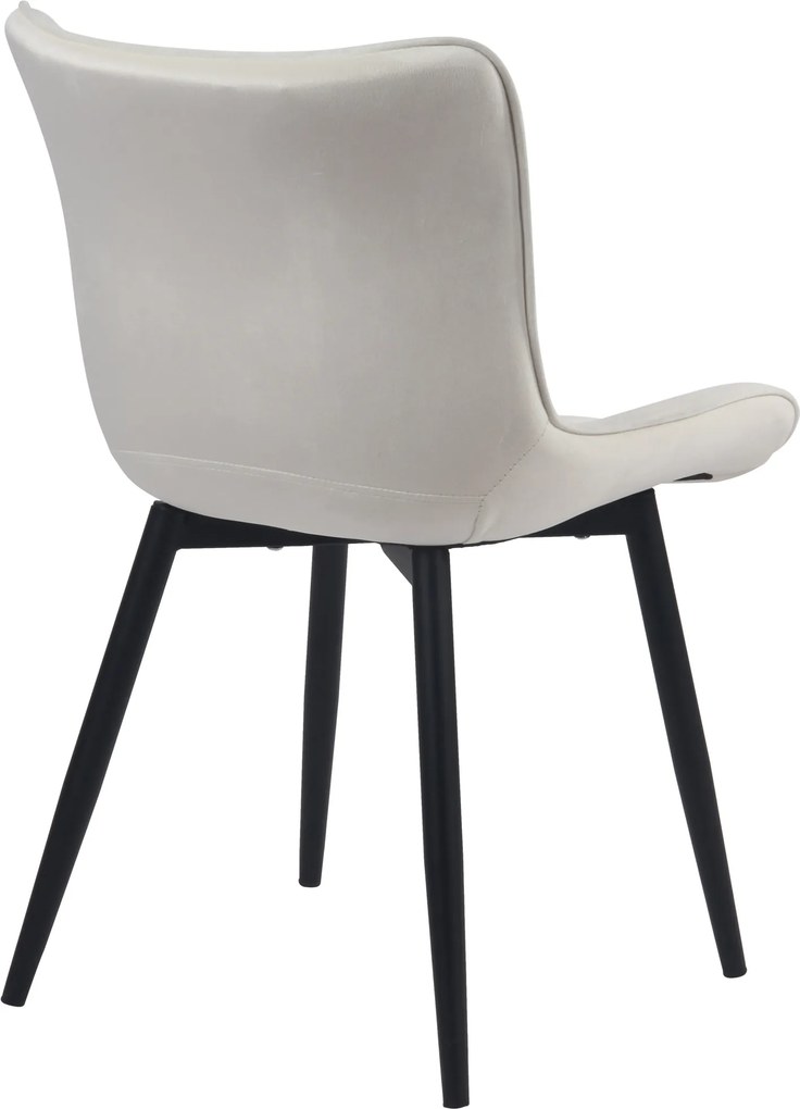 Židle Brady samet – krémová