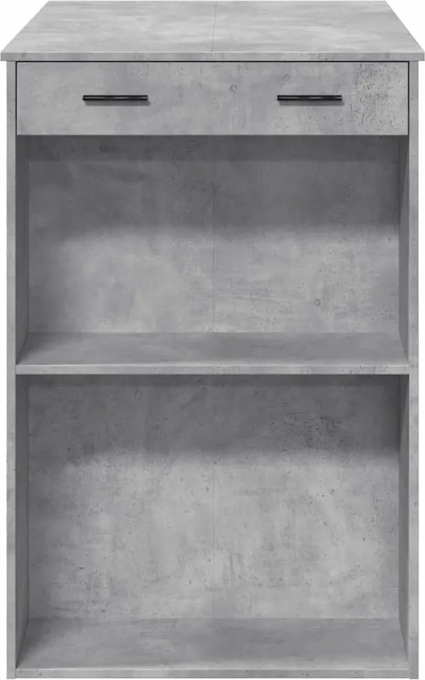 Barový stůl betonově šedý 102 x 70 x 103,5 cm kompozitní dřevo 3309324