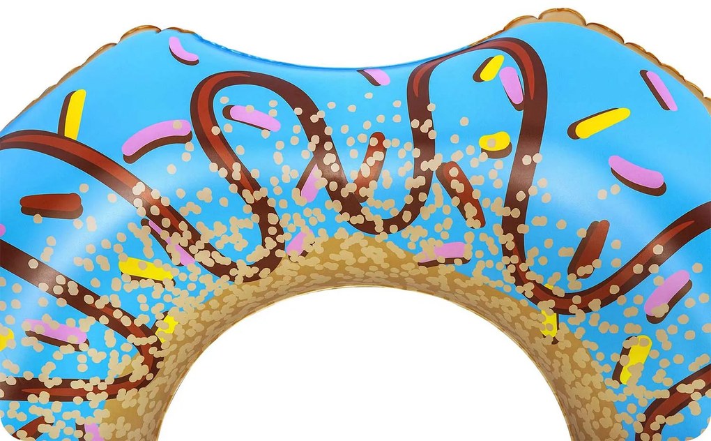 Nafukovací modrý plážový kruh Donut 107 cm pro plavání BESTWAY