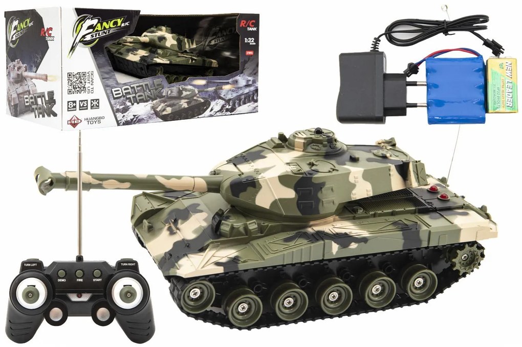 Rc tank teddies tank rc plast 27cm 27mhz na baterie+dobíjecí pack