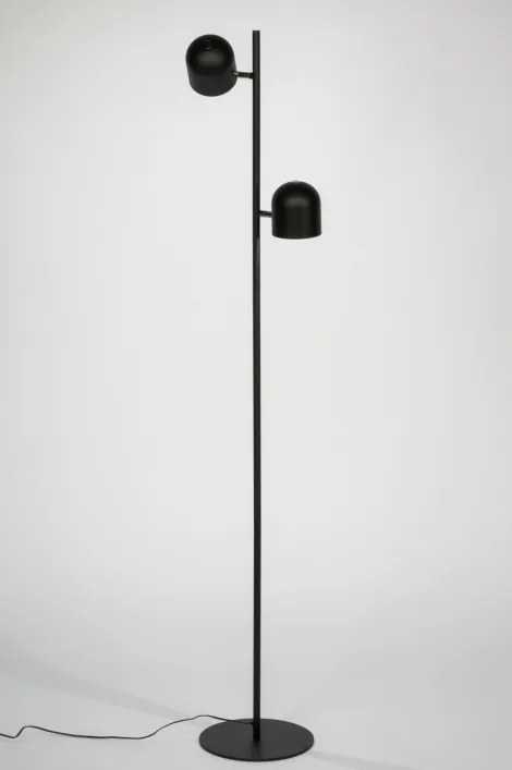 Stojací černá bodová lampa se stmívačem Laurence Fill Nero
