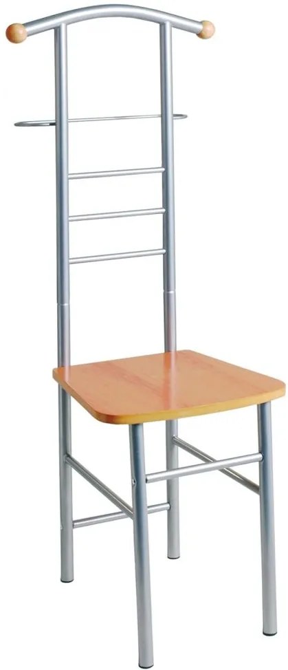 Mørtens furniture Němý sluha Dina, 119 cm, stříbrná