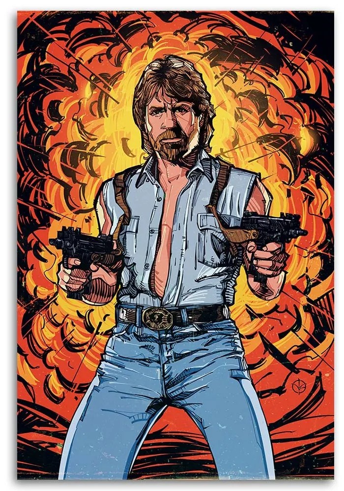 Gario Obraz na plátně Chuck Norris - Nikita Abakumov Rozměry: 40 x 60 cm