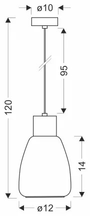Lustr na lanku MOLDO 1xE27/40W/230V černá/kouřová černá