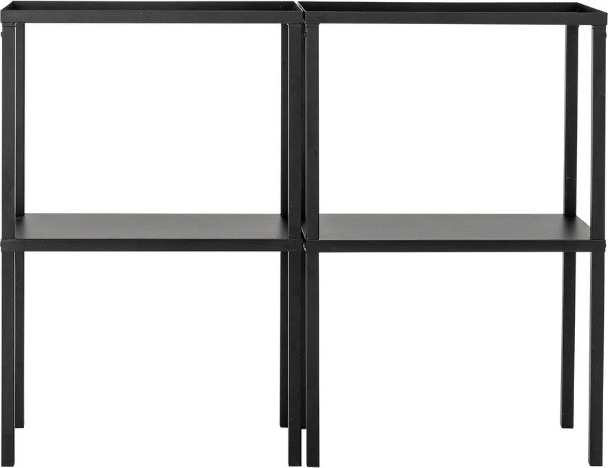 Černý kovový regál 59x90x38 cm Loups – Bloomingville