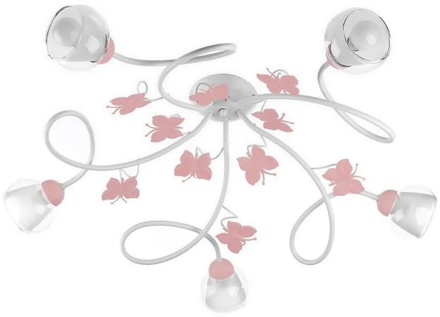 ONLI - Dětský přisazený lustr BUTTERFLY 5xE14/6W/230V