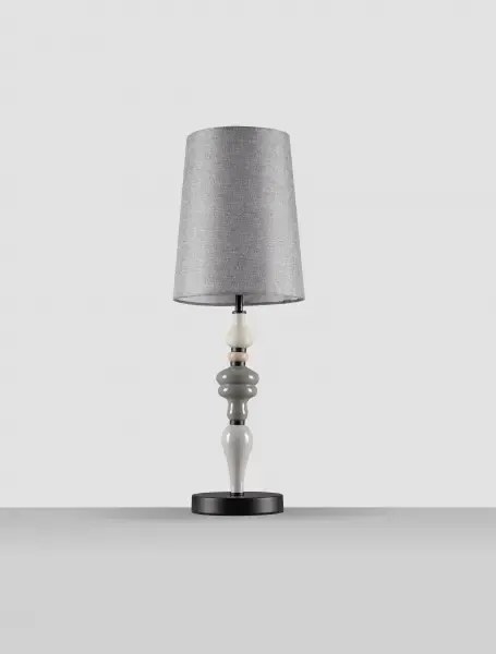 LED šedo-hnědá stolní lampa Damo