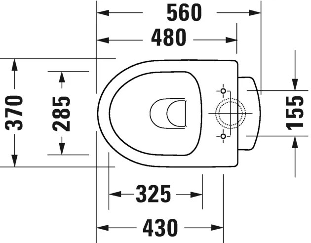 Duravit No.1 - Stojící WC, Rimless, bílá 21840100002