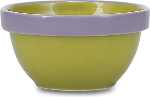 Zelená/fialová miska z kameniny 170 ml Duo – ONA