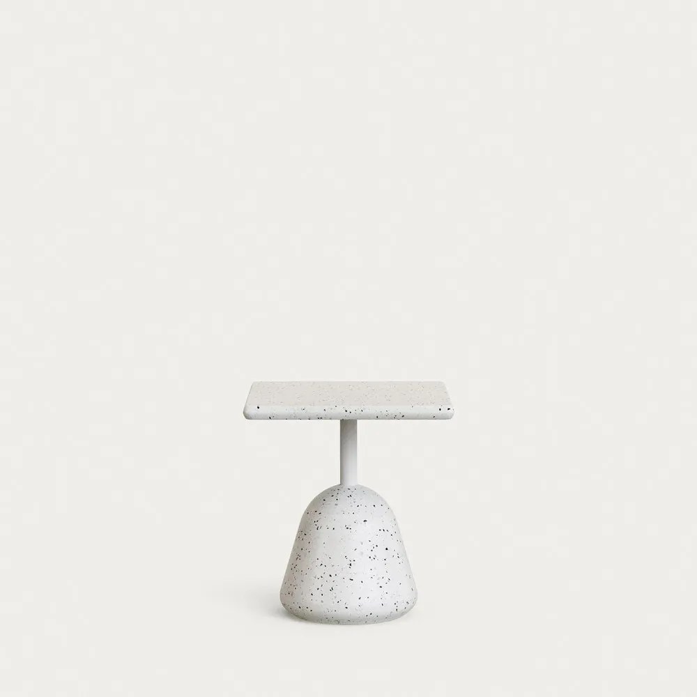 Zahradní konferenční stolek s terrazzo deskou 44x44 cm Saura – Kave Home