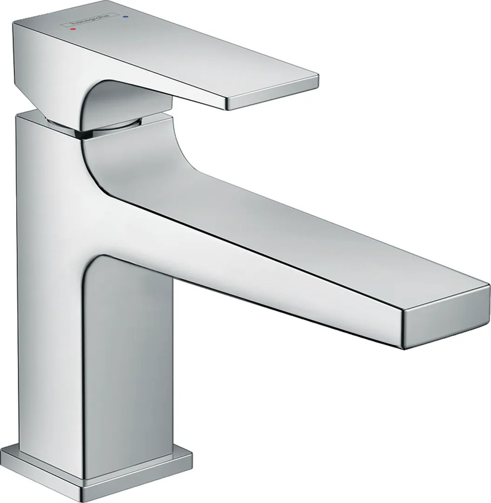 Hansgrohe Metropol, páková umyvadlová baterie 100 s odtokovou soupravou Push-Open, chromová, 32502000