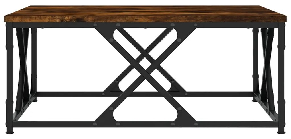Konferenční stolek kouřový dub 70 x 70 x 30 cm kompozitní dřevo - Default Title