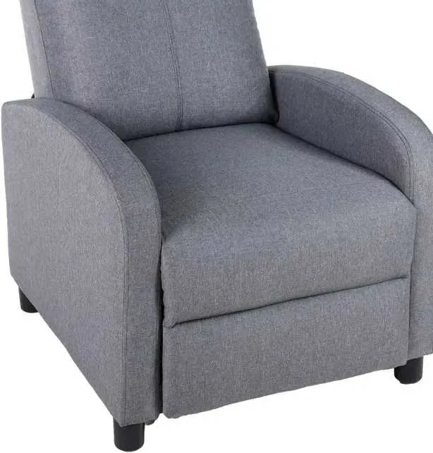 LuxuryForm DESIGN Televizní křeslo RUFO s polohováním - šedé