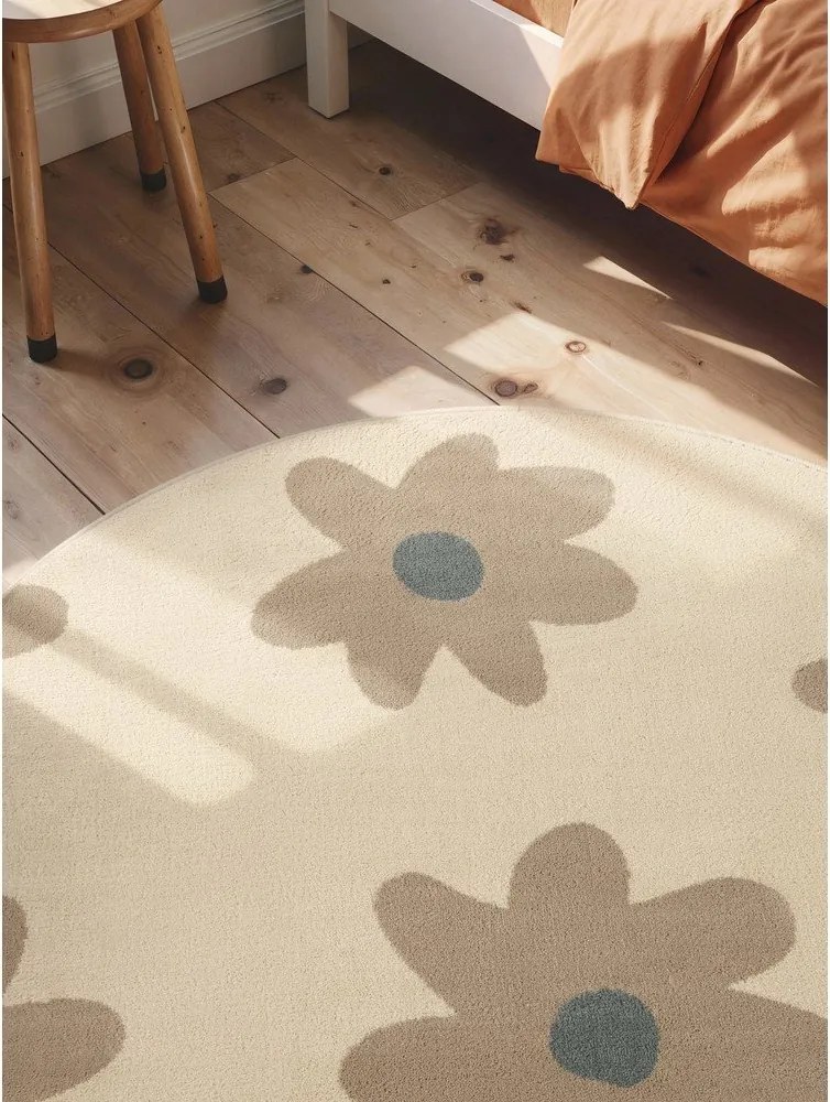 Béžový dětský koberec ø160 cm Bloomy – Hanse Home
