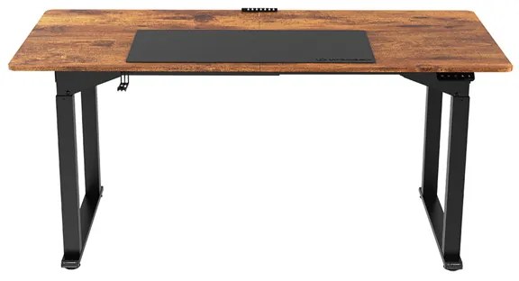 Lama Plus Elektricky výškově nastavitelný stůl UPLIFT — 160 cm, hnědá / černá
