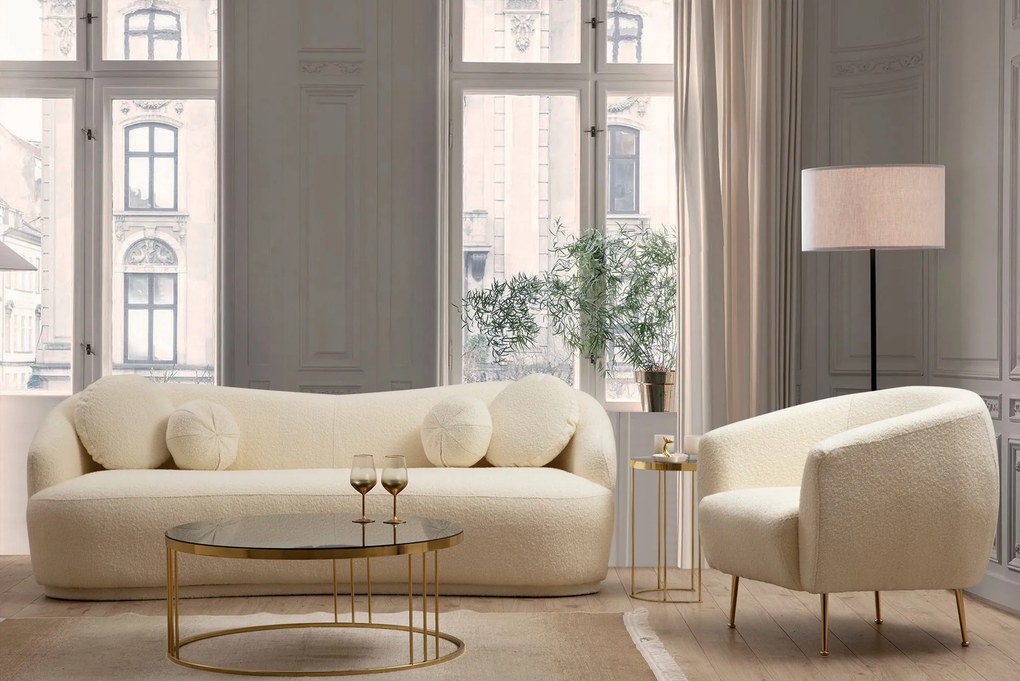 Hanah Home Třímístná pohovka ANCONA krémová 569HLN1135