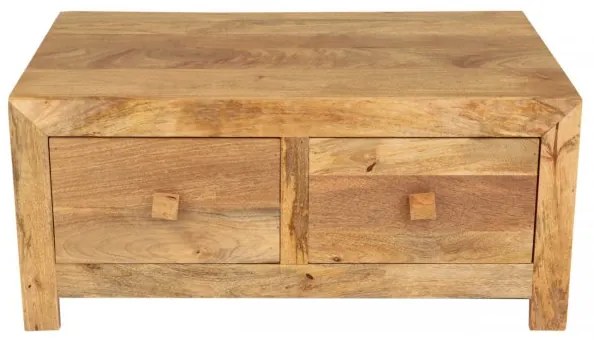 Indický nábytek - Konferenční stolek 90x40x60 Hina z mangového dřeva Mango natural