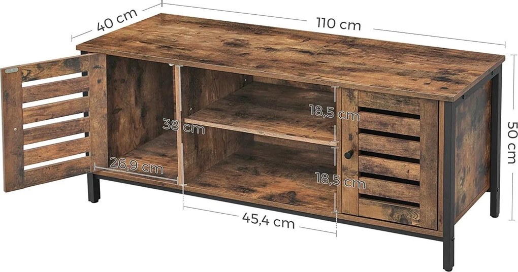 TV skříň, TV stojan s úložným prostorem 110 x 40 x 50 cm