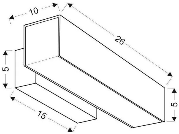 LED Nástěnné svítidlo LANDER LED10W/230V