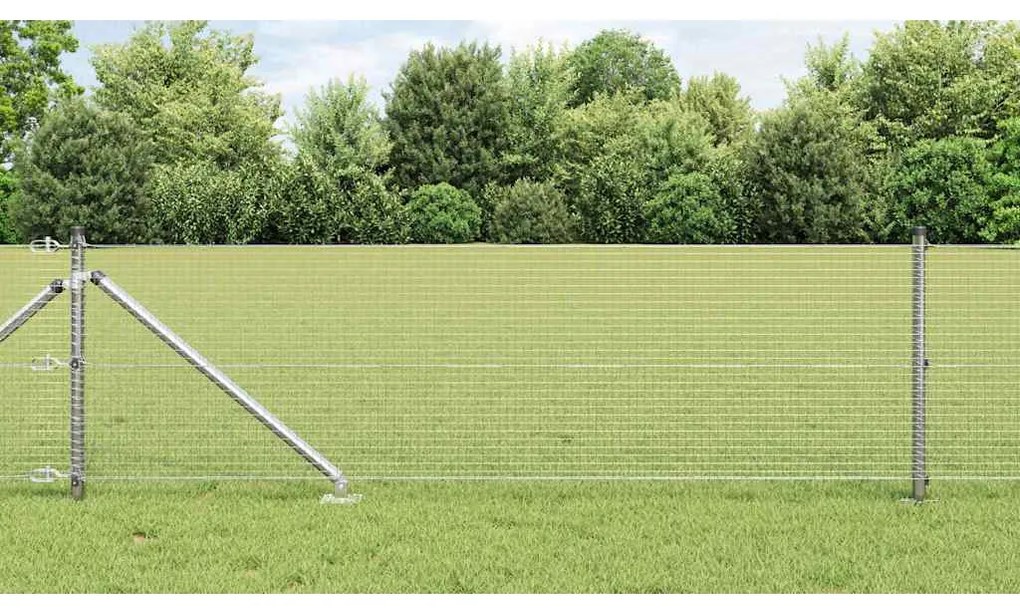 Svařované drátěné ploty s hroty 10 x 0,4 m Pozinkovaná ocel 3351912