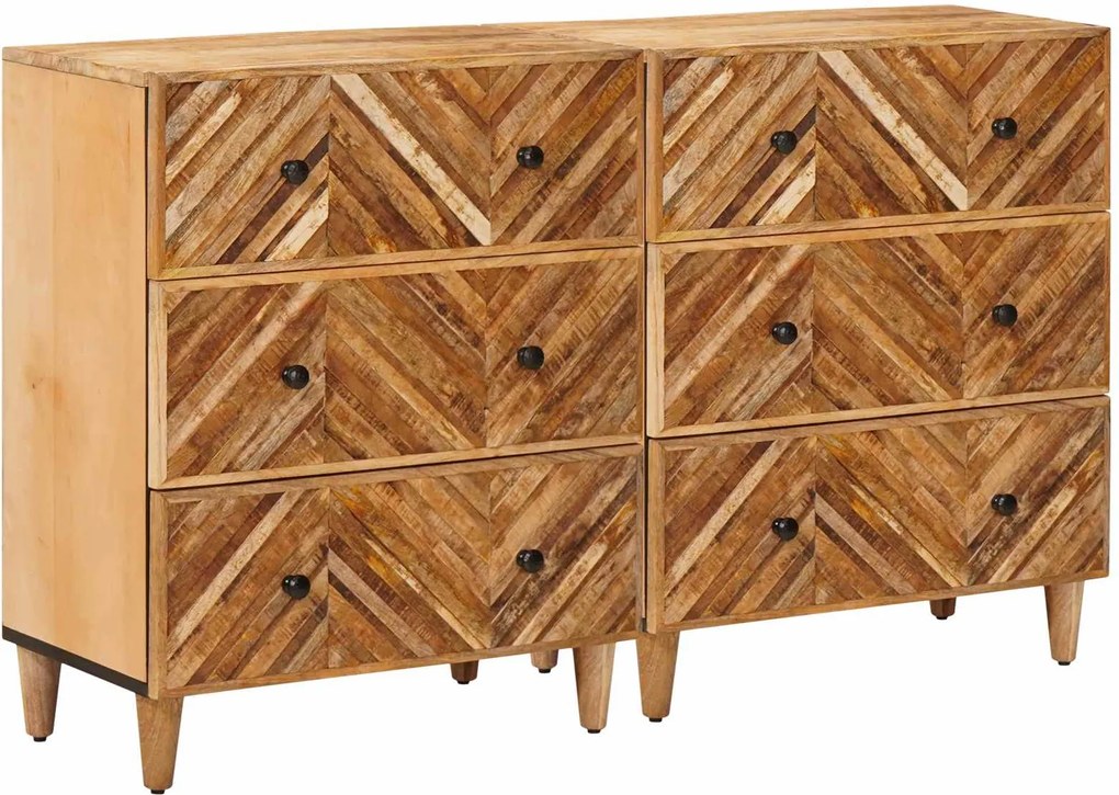 Úložné skříně 2 ks 60 x 33,5 x 75 cm Masivní mangové dřevo 3310175