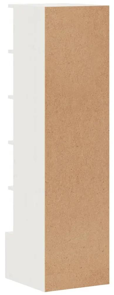 Botník bílý 28 x 30 x 104 cm masivní borové dřevo - Default Title