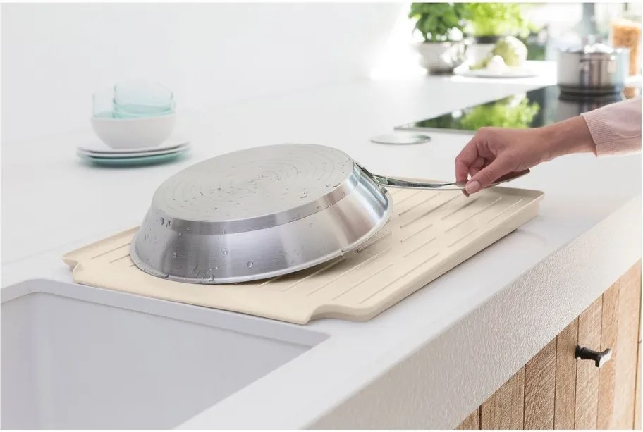 Béžový kovový odkapávač 49x38,5 cm – Brabantia