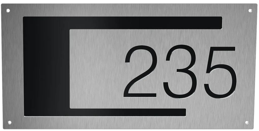 Domovní číslo tabulka 8b Velikost: 40 x 20 cm (XL) - Doporučujeme