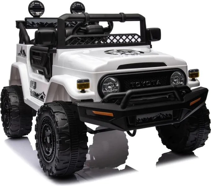 LEAN CARS Elektrické autíčko Toyota FJ 4x4 bílé