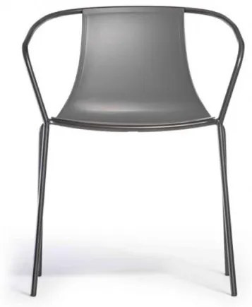 Gaber Plastová židle KASIA B Barva plastu Gaber hnědo-šedá 55 Barva kostry - Gaber šedá 55 186