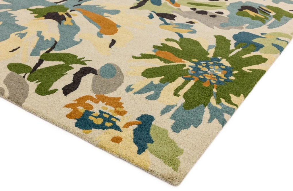 Barevný  koberec Jigsaw Floral Green Rozměry: 200x290 cm