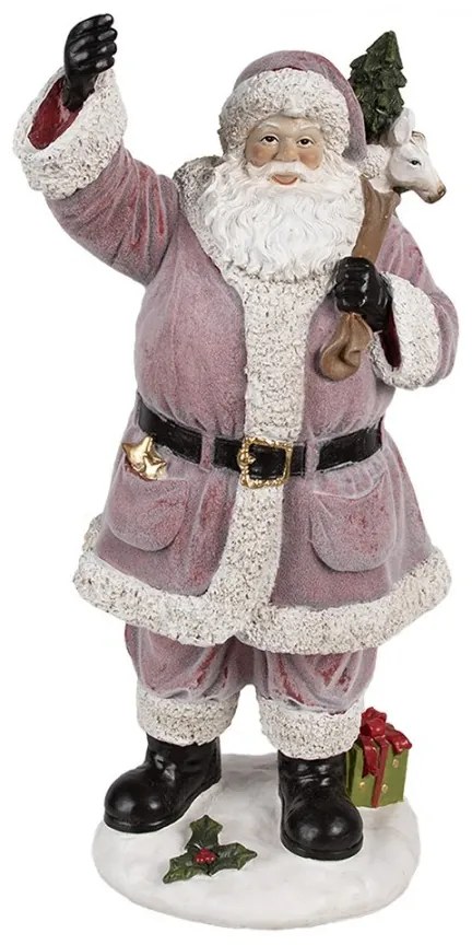 Dekorace figurka Santa Claus s pytlem dárků - 24*19*43 cm